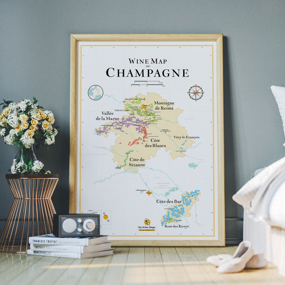 Wine Map of Champagne – My Wine Maps